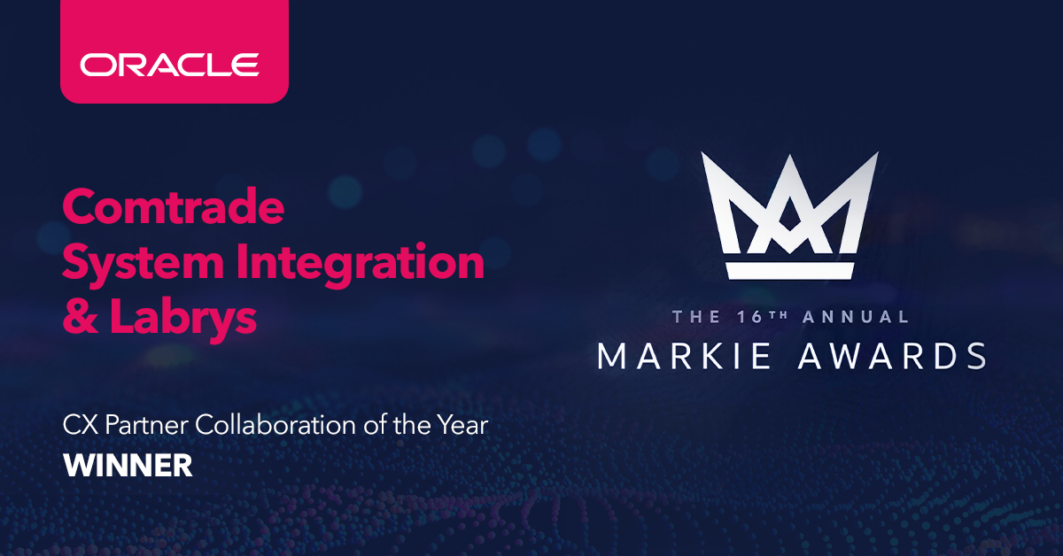 Comtrade System Integration and Labrys won the Oracle 2022 Markie ...