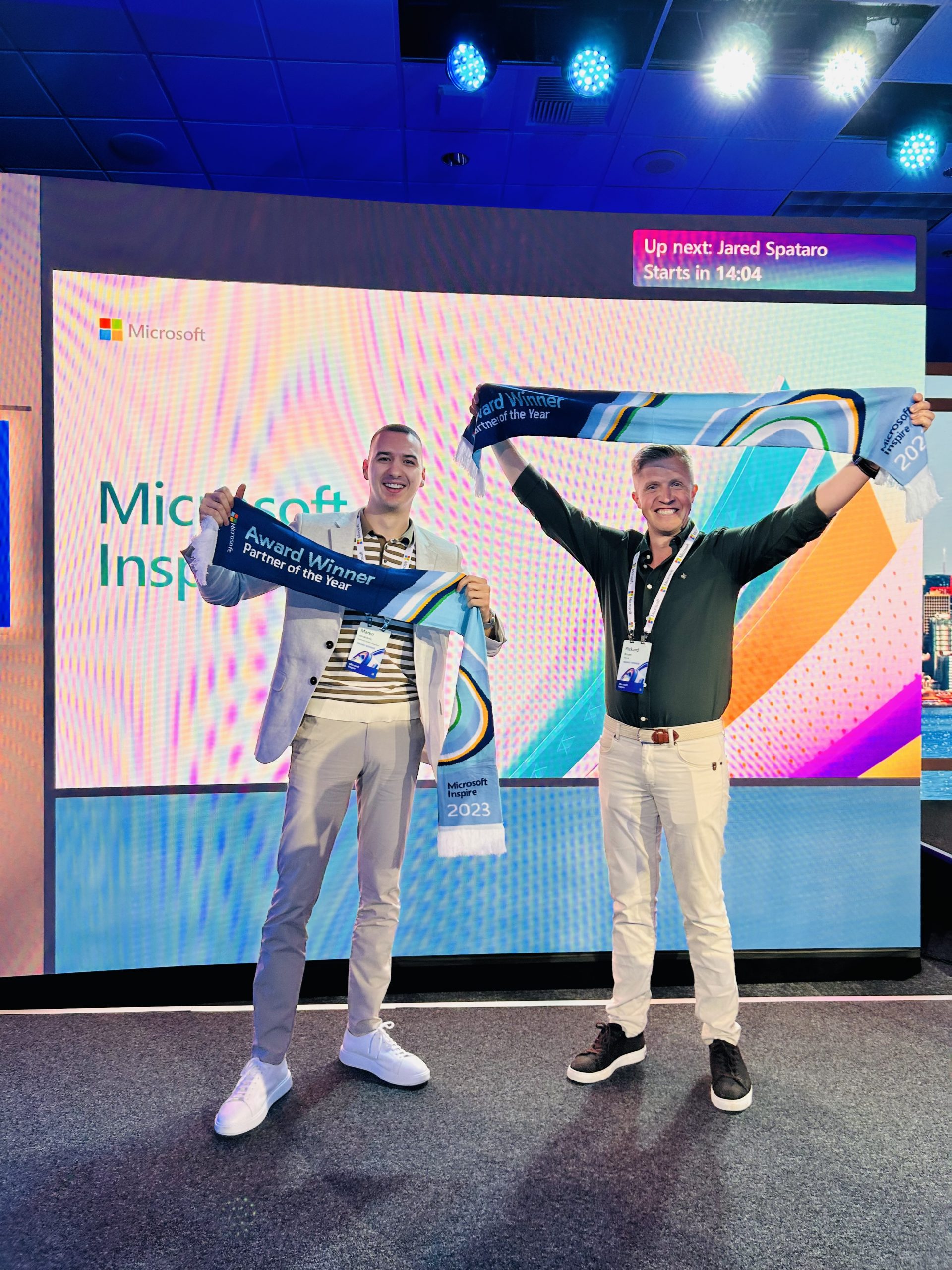 We received Partner of the year award at the Microsoft Inspire event ...